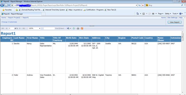 Create SSRS Report in SQL Server